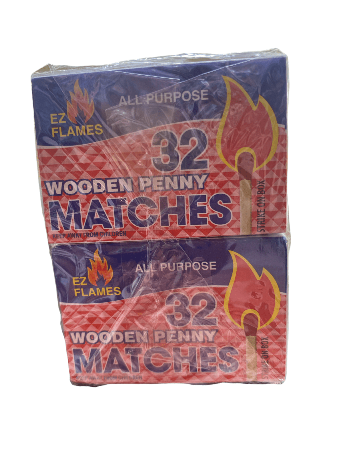 Wooden Kitchen Matches, Strike on Box type quality 32 pc matches pk of ...