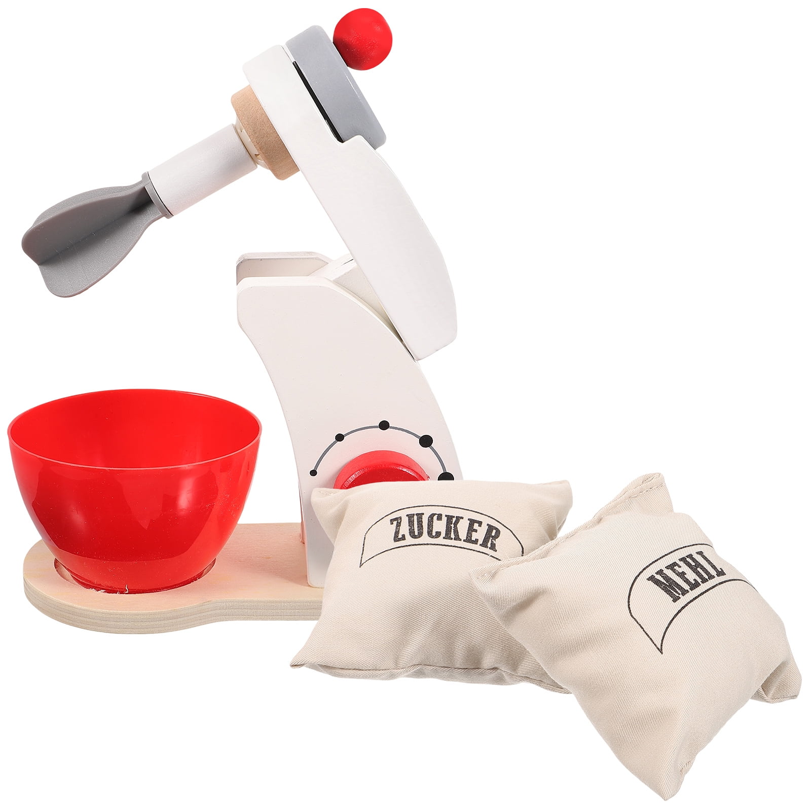 Wooden Kitchen Toys Playfully Delicious Mighty Mixer Set for Kids ...