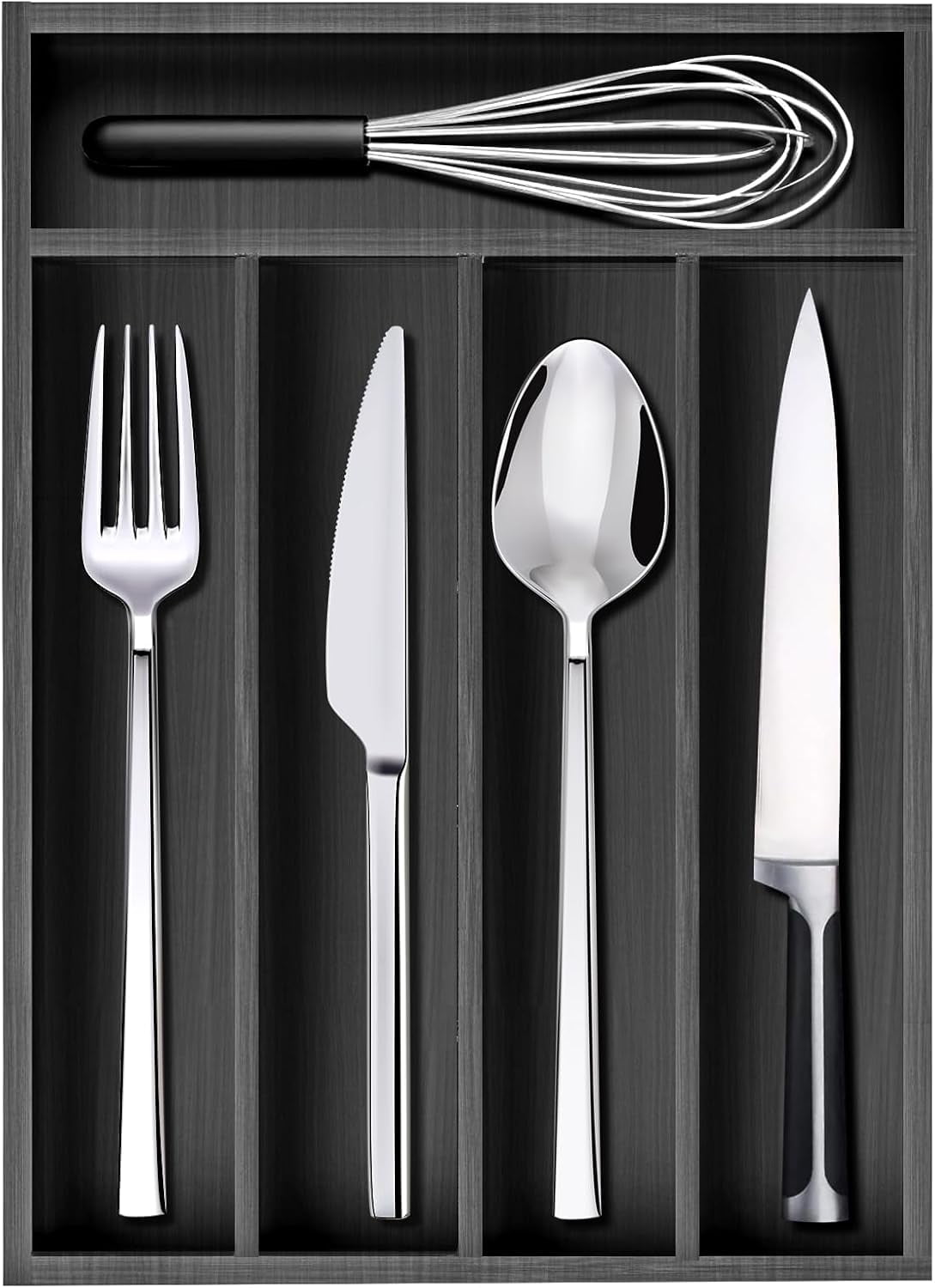 Wooden Kitchen Utensil Drawer Organizers Cutlery Tray 14"x10" Wood ...