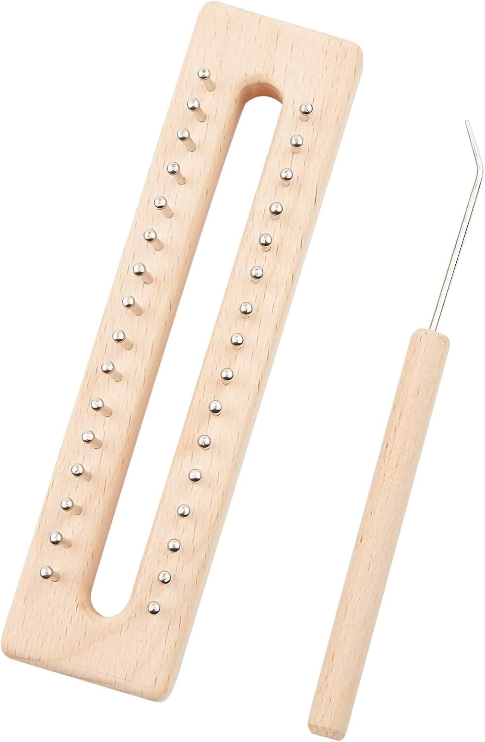 Wooden Knitting Tools Set 1 Set Knitting Loom with Crochet Hook DIY ...
