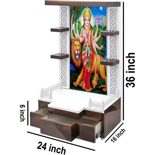 Wooden LED Temple /ReligiousTemple Home|Pooja Mandir |Wall Hanging ...