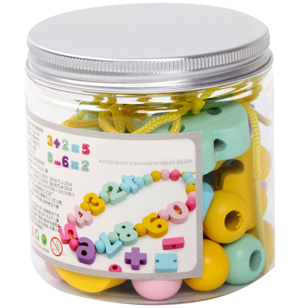 1 Pot Digital String Beads Math Learning Toy for Kids Baby - Walmart.com