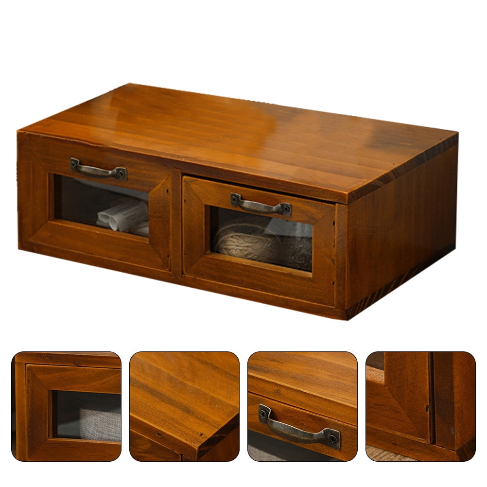 Wooden Laptop Lift Stand Monitor Stand Riser with Storage Drawer ...