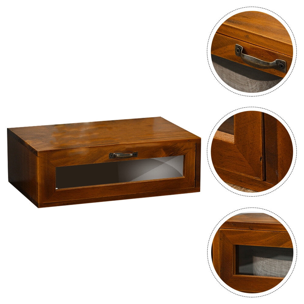 Wooden Laptop Lift Stand Monitor Stand Riser with Storage Drawer ...