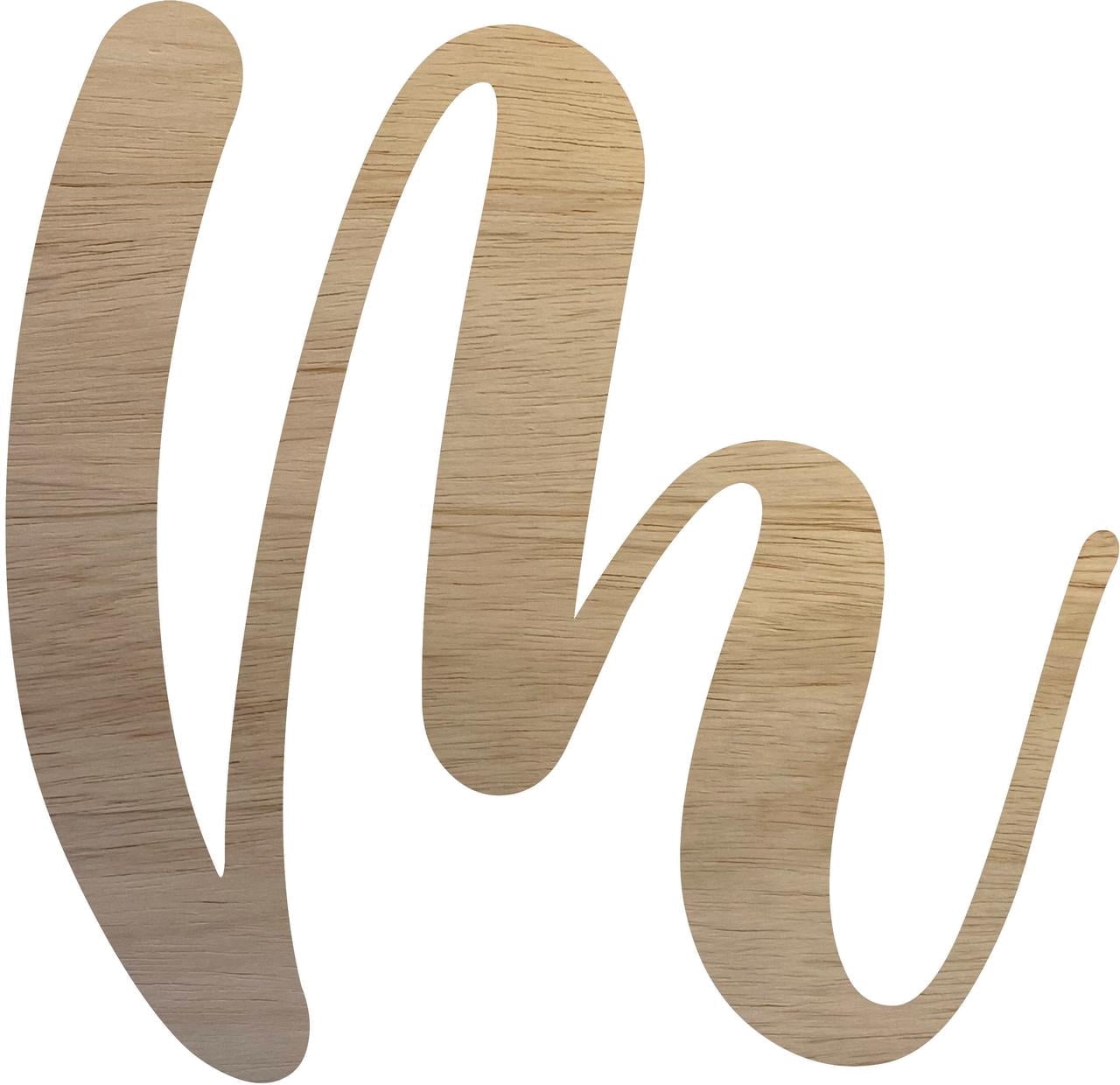 Wooden Large Letter M, Unfinished Wall 12'' Tall Craft, Paintable DIY ...
