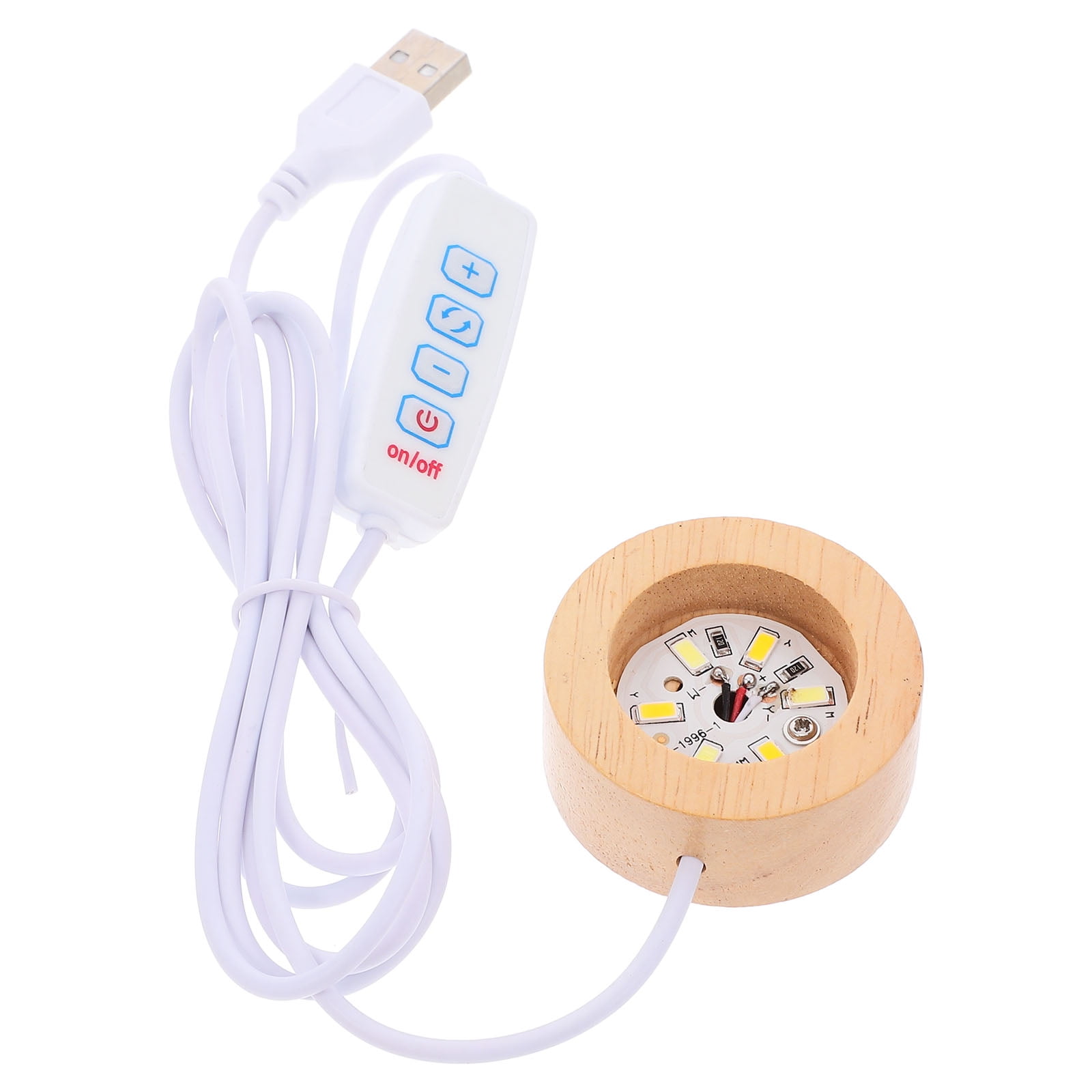 Wooden Led Display Base Lamp Base Wood Lamp Display Base Wood Light ...