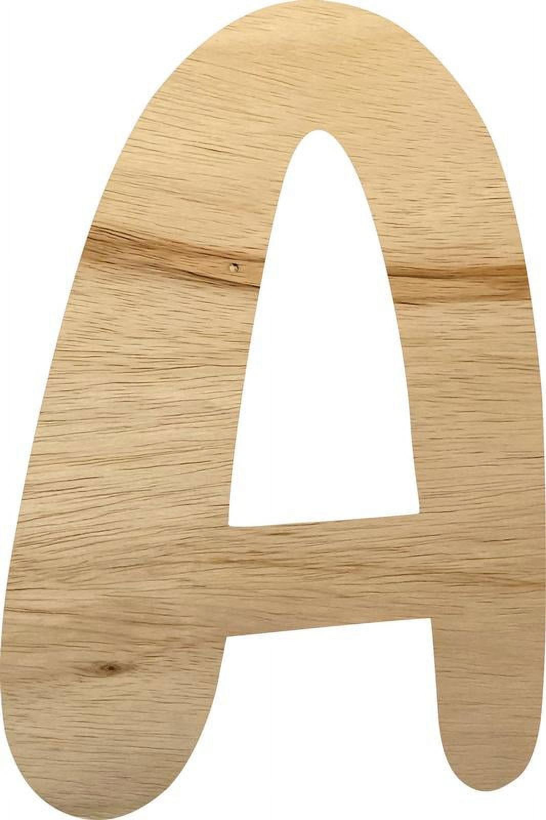 Wooden Letter A, 3'' Tall Unfinished Wood Craft Letter, Small Kids ...