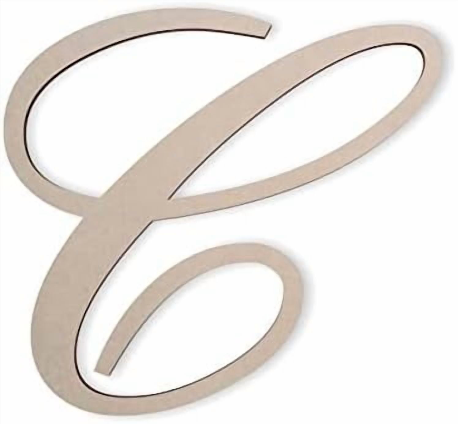 Wooden Letter C, 24" Long x 1/4" Thick – Large Wooden Letters for Wall ...