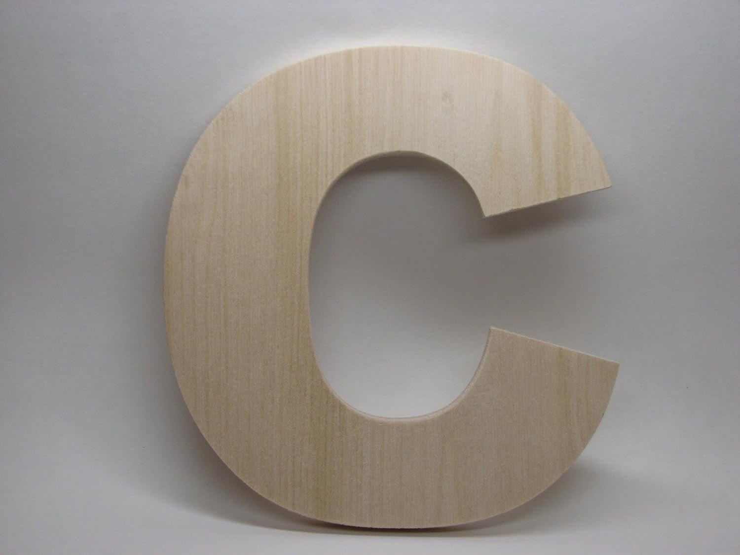 Wooden Letter C - Arial Font | Unfinished Baltic Birch Wood | 8 Inch ...