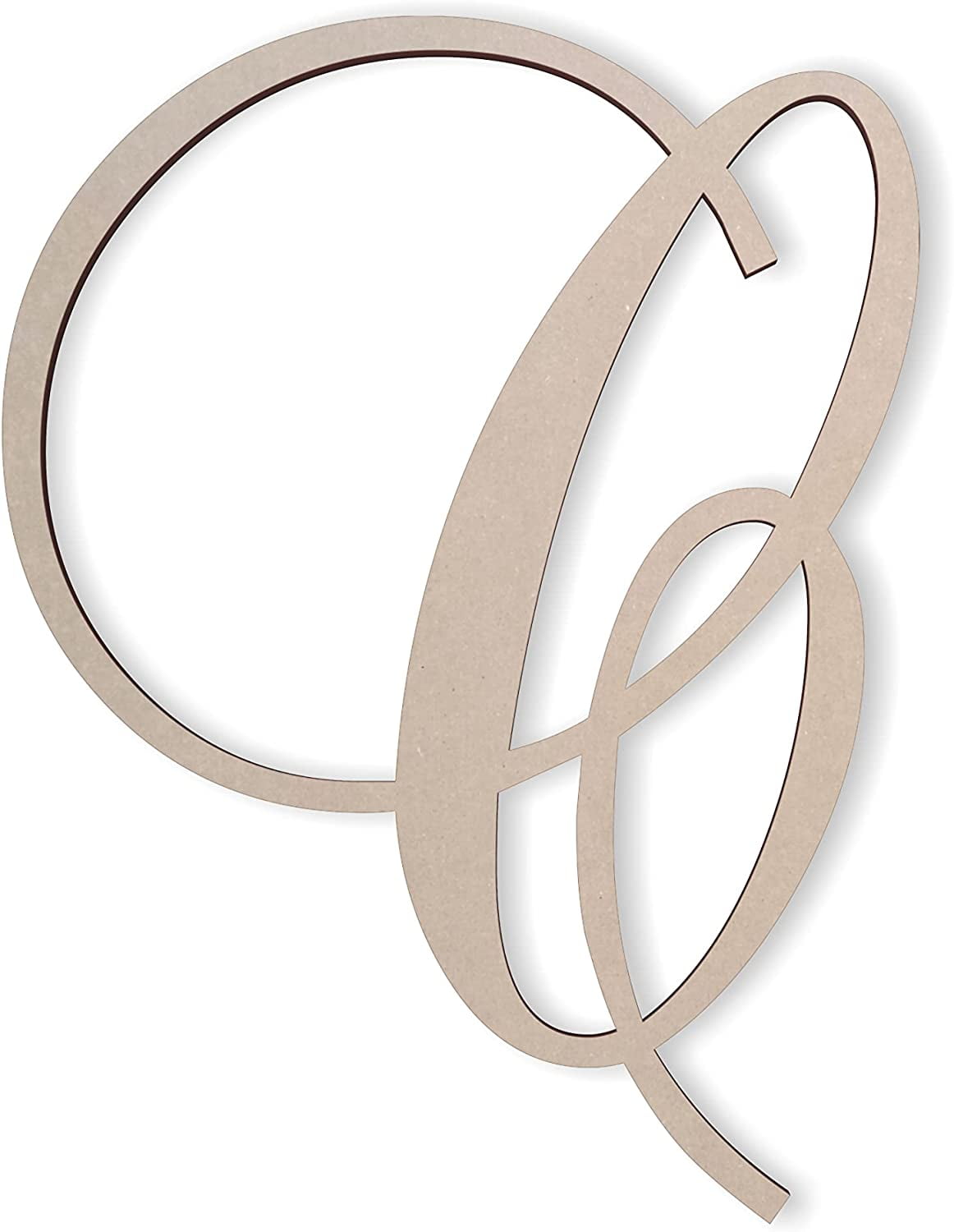 Wooden Letter C, Wooden Wall Hanging, Large Wooden Letters, Cursive ...