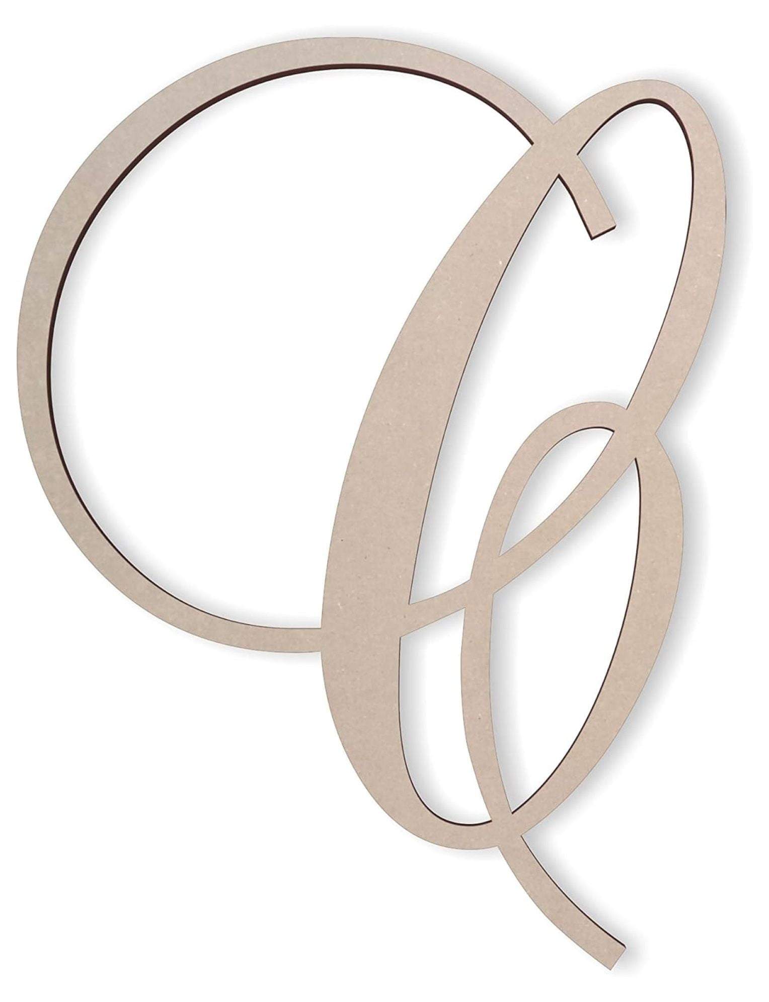 Wooden Letter C, Wooden Wall Hanging, Large Wooden Letters, Cursive ...