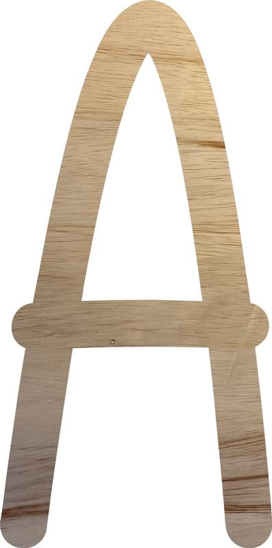 Wooden Letter Craft A Shape, Paintable 6'' Tall Wood Alphabet DIY ...