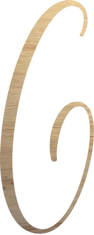 Wooden Letter Craft G, Unfinished 3'' Wood Letter DIY, Paintable Kids ...