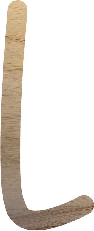 Wooden Letter Craft L Shape, Paintable 4'' Tall Wood Alphabet DIY ...