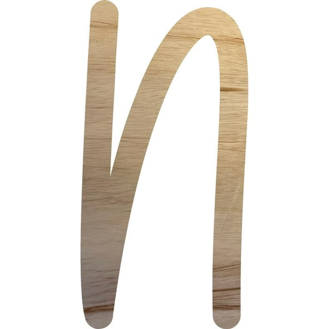 Wooden Letter Craft N Shape, Paintable 10'' Tall Wood Alphabet DIY ...