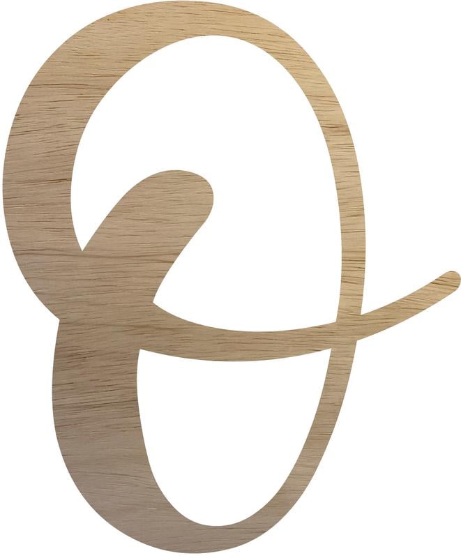 Wooden Letter Craft O, Unfinished Wall Hanging 10'' Tall Wood Letter ...