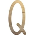 Wooden Letter Craft Q Shape, Paintable 12'' Tall Wood Alphabet DIY ...