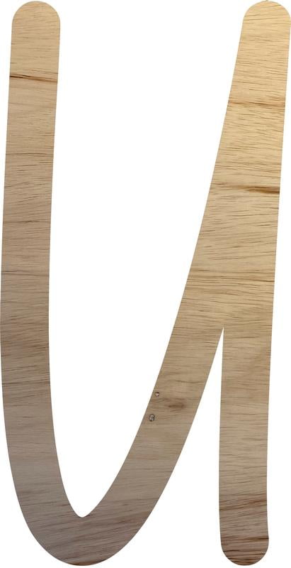 Wooden Letter Craft U Shape, Paintable 6'' Tall Wood Alphabet DIY ...