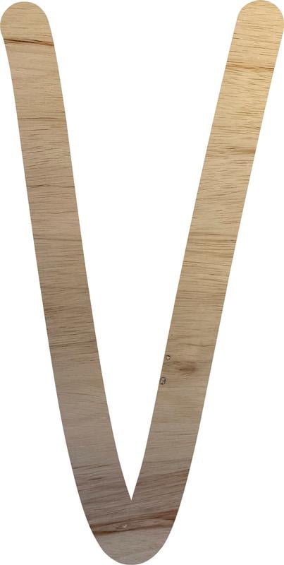 Wooden Letter Craft V Shape, Paintable 8'' Tall Wood Alphabet DIY ...