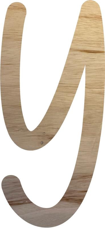 Wooden Letter Craft Y Shape, Paintable 12'' Tall Wood Alphabet DIY ...