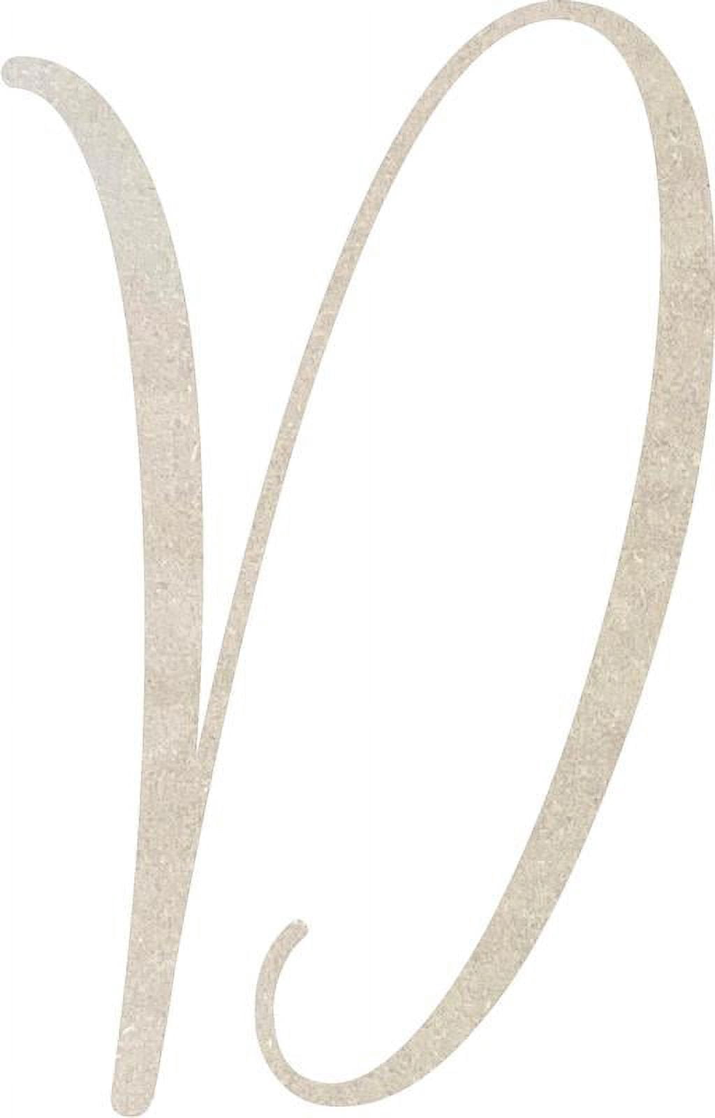 Wooden Letter (D) Unfinished Craft, 15'' Tall Paintable DIY, Script ...