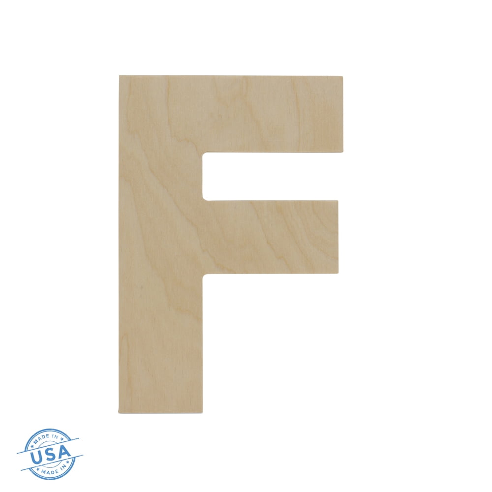 Wooden Letter F Cutouts 12", Pack of 5 Wooden Letters for Wall Decor ...