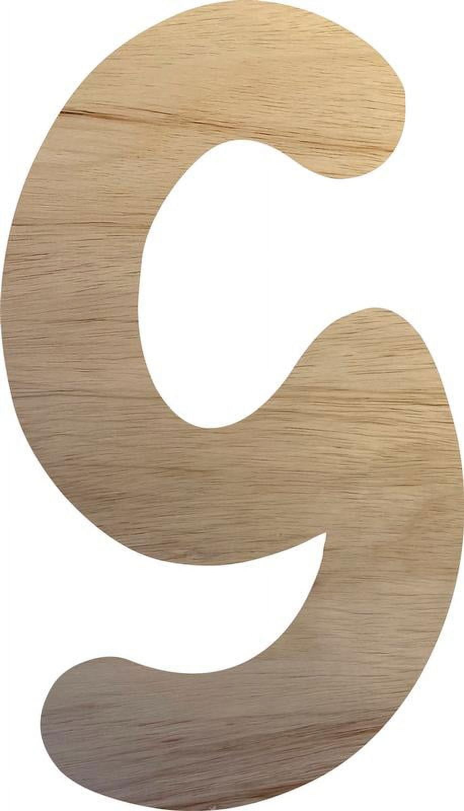 Wooden Letter G, Blank Craft Paintable 5'' Wall Hanging Wood Alphabet ...