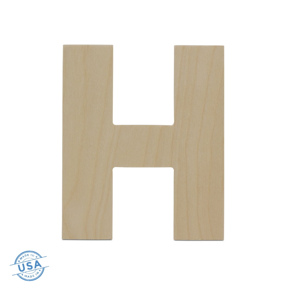 Wooden Letter H Cutouts 8", Wooden Letters for Wall Decor, Home Decor ...