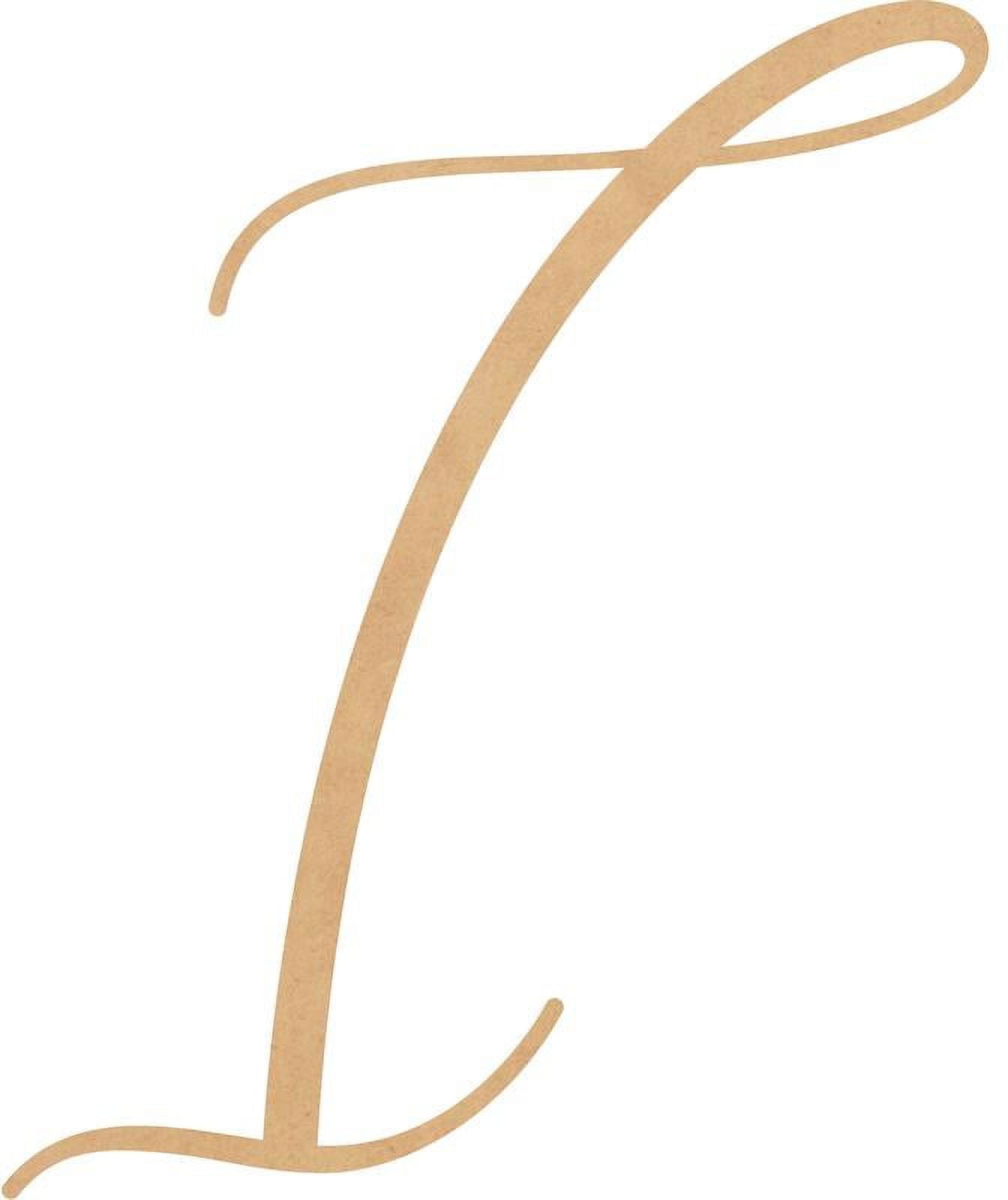 Wooden Letter I Blank Craft, Paintable 14'' MDF Wood DIY, Bellany ...