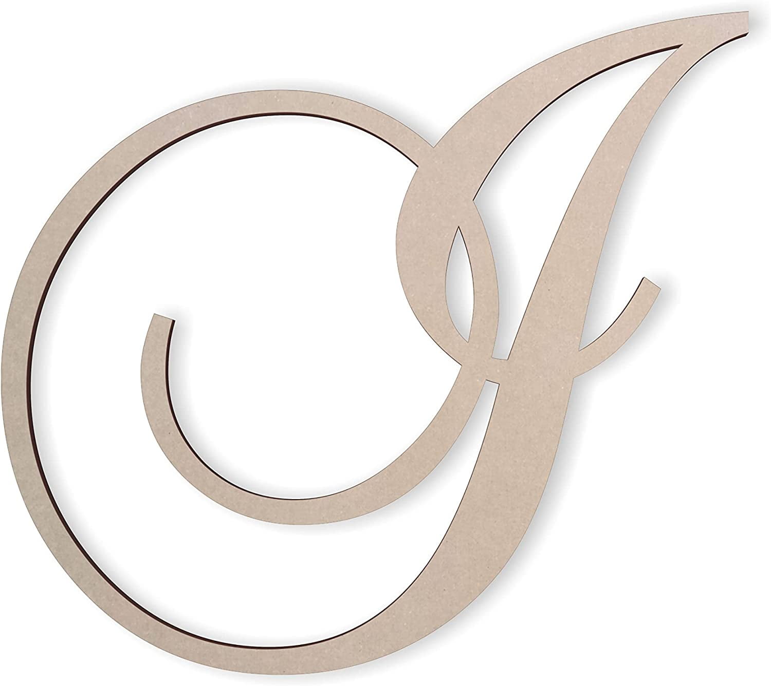 Wooden Letter I, Wooden Wall Hanging, Large Wooden Letters, Cursive ...