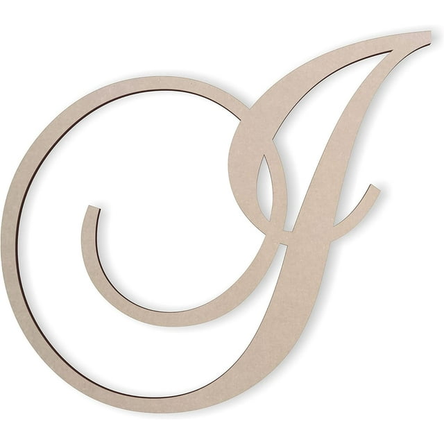 Wooden Letter I, Wooden Wall Hanging, Large Wooden Letters, Cursive ...