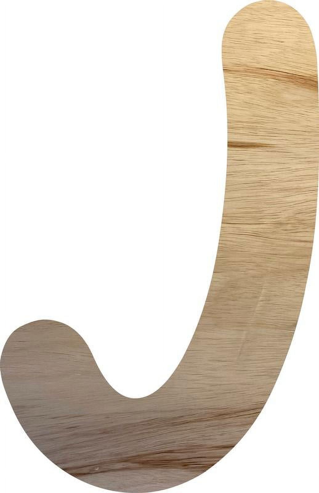 Wooden Letter J Blank Craft, Paintable 3'' Wall Hanging Wood Alphabet ...