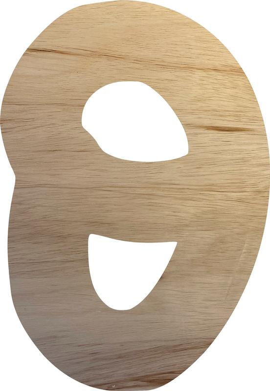 Wooden Letter O, Blank Craft Paintable 5'' Wall Hanging Wood Alphabet ...