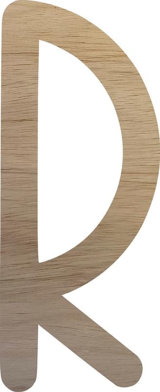 Wooden Letter R, Blank Cursive Paintable 22'' Tall Letter, DIY Wall Art ...