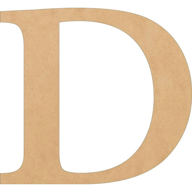 Wooden Letter Times, Unfinished 8'' Tall Alphabet D, Blank Wall Craft ...