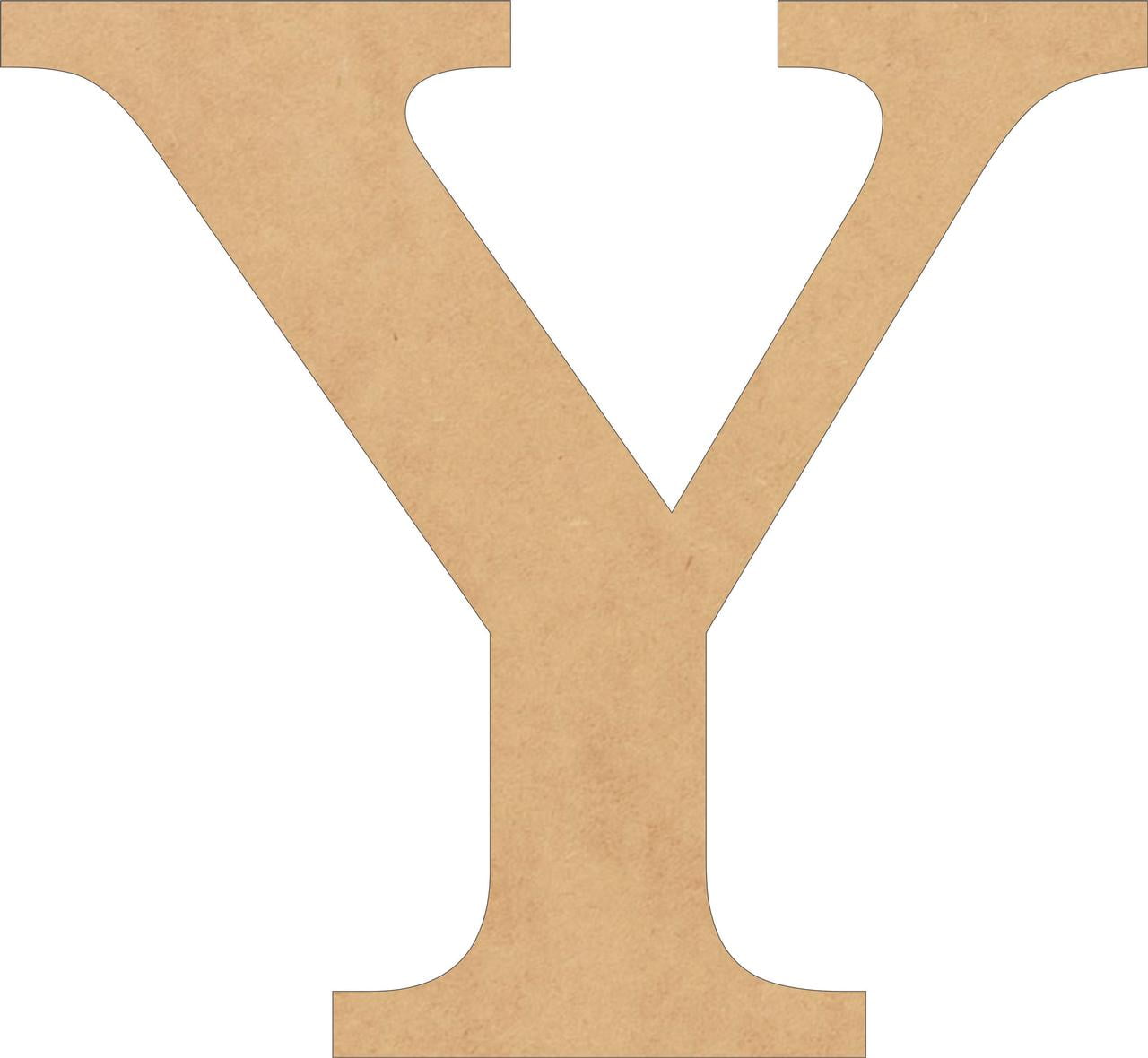 Unfinished Wooden Letter Y, 8'' Tall, Times Font, Wall Craft Alphabet ...