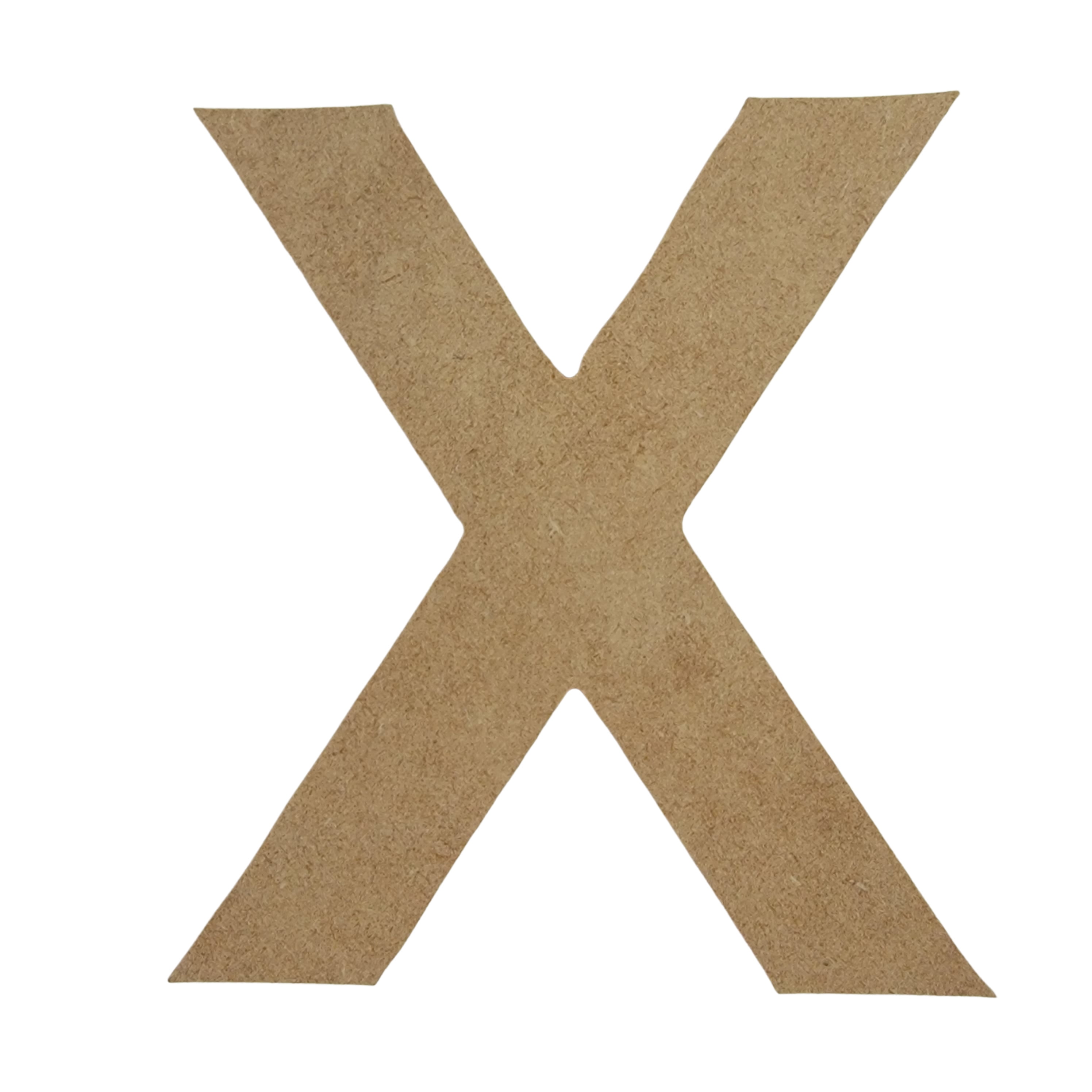 Wooden Letter Unfinished, Arial Font, Craft Cutout - Walmart.com