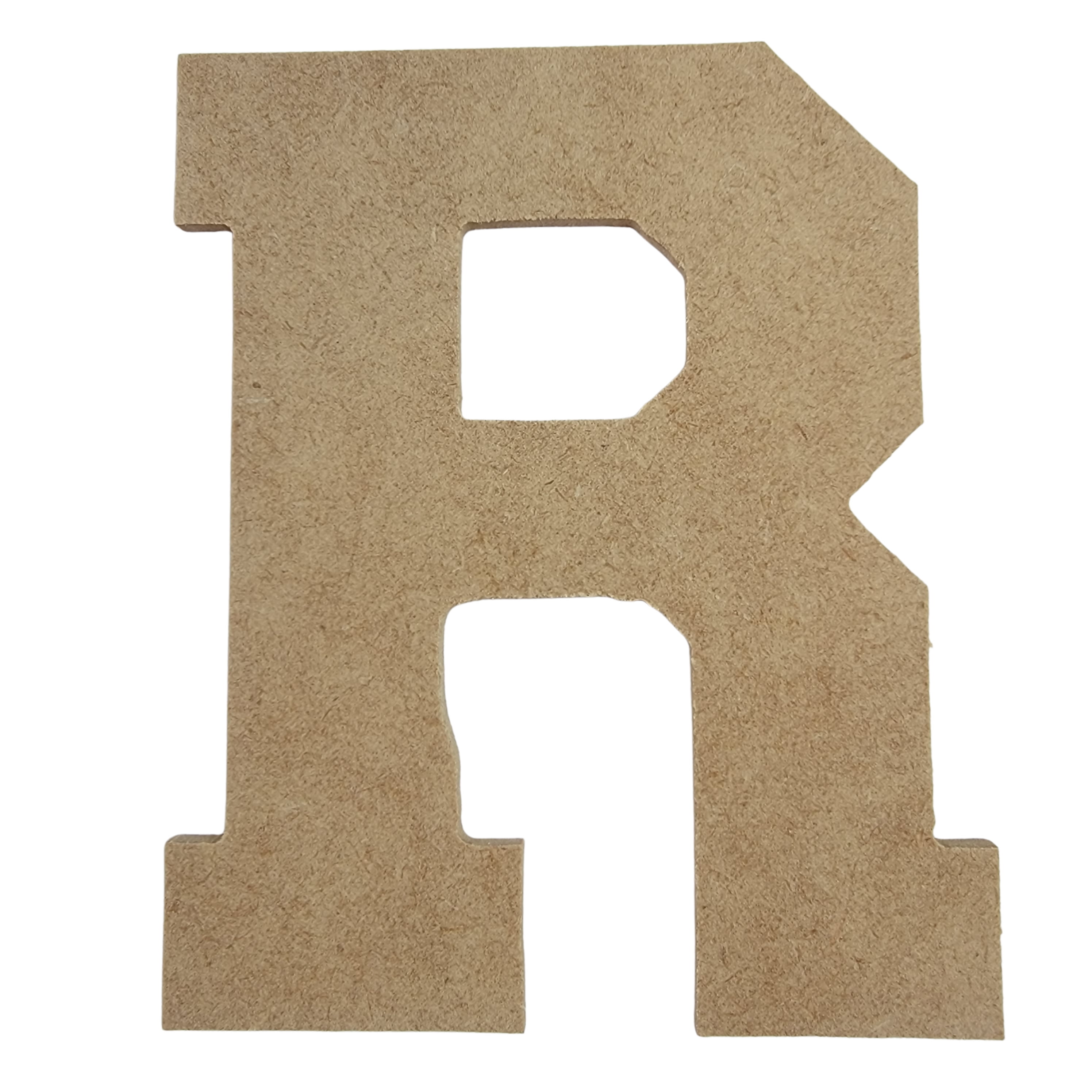 Wooden Letter Unfinished, Collegiate Font, Craft Cutout - Walmart.com