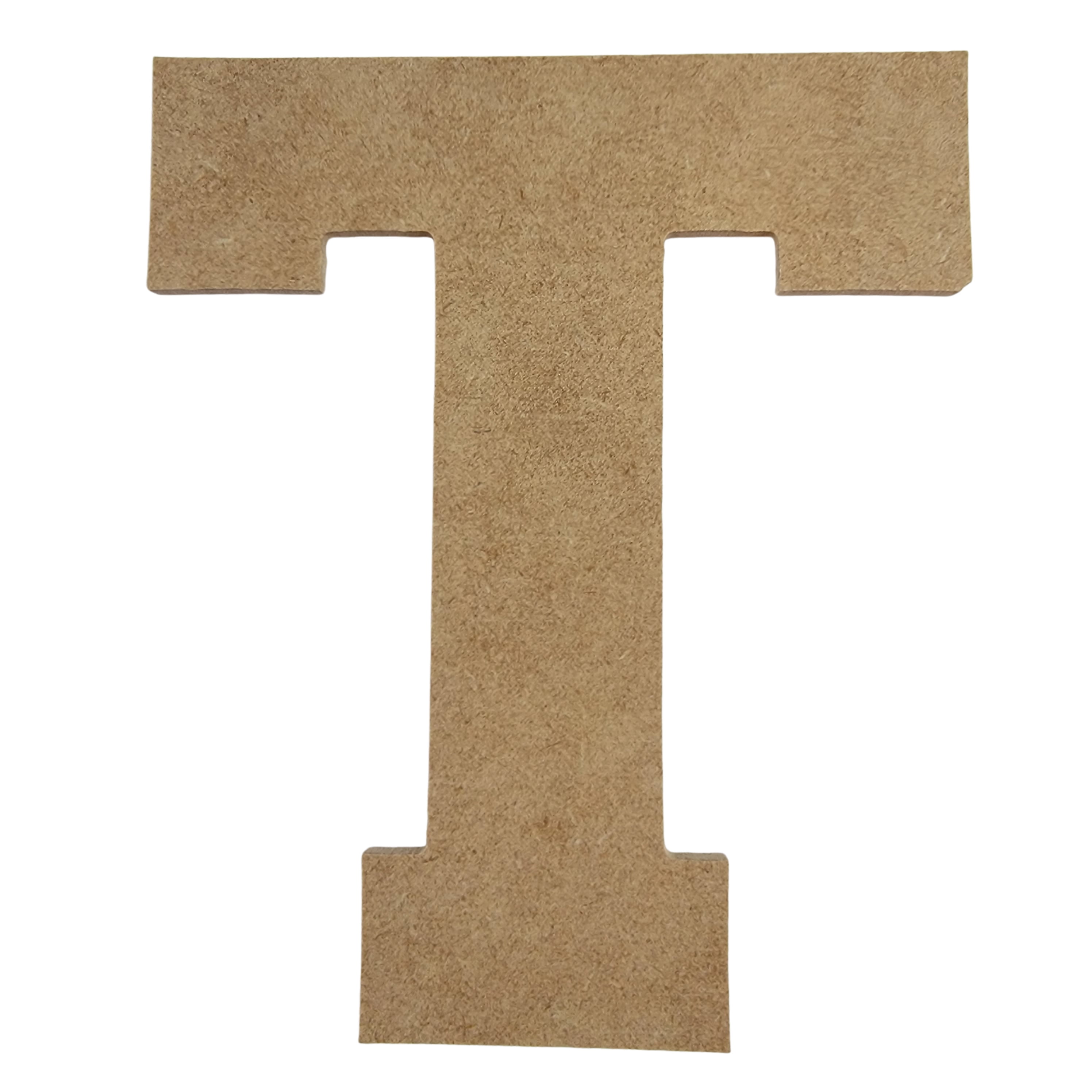 Wooden Letter Unfinished, Collegiate Font, Craft Cutout - Walmart.com