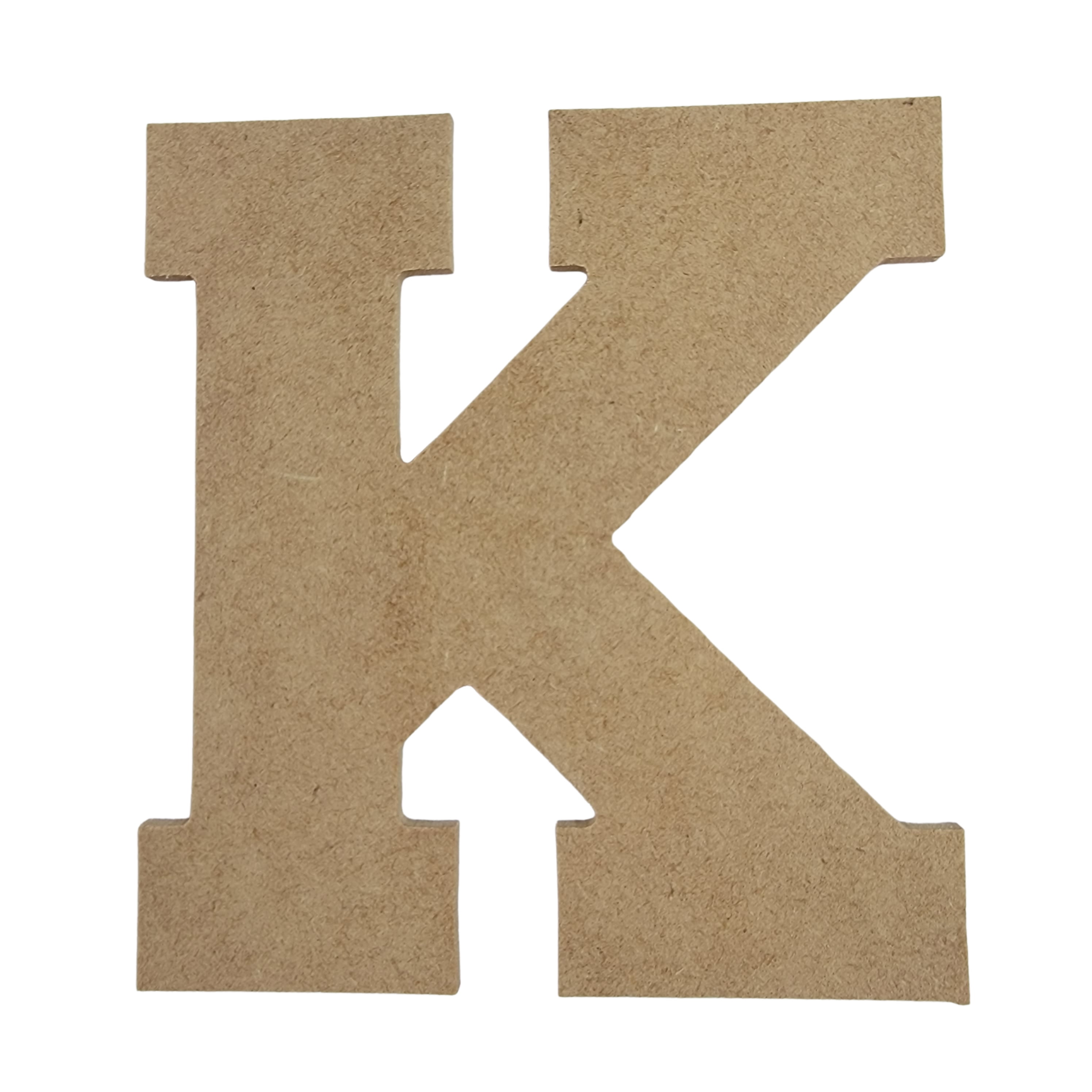 Wooden Letter Unfinished, Collegiate Font, Craft Cutout - Walmart.com