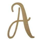 Wooden Letter Unfinished, Freestyle Font, Craft Cutout - Walmart.com