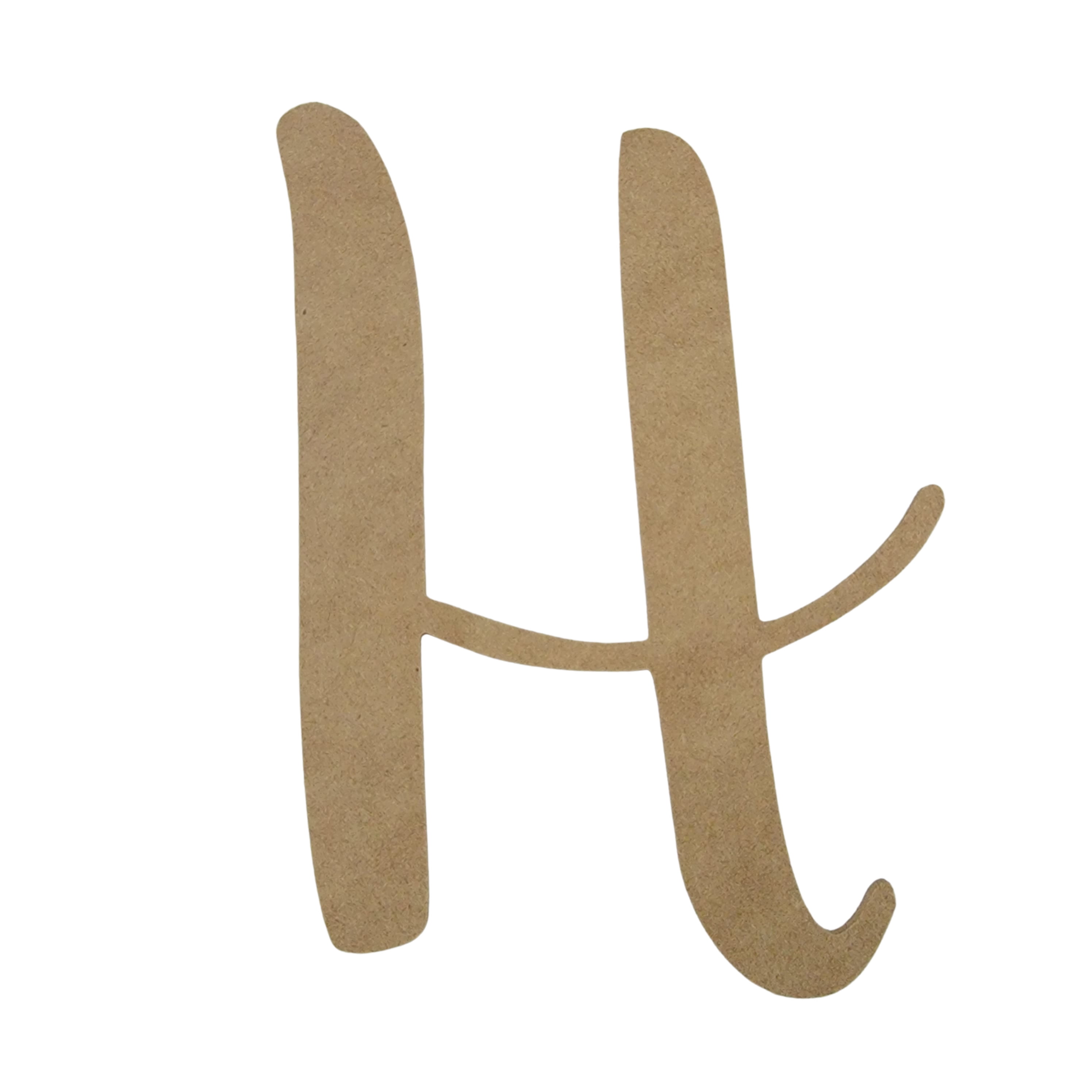Wooden Letter Unfinished, King Basil Font, Craft Cutout - Walmart.com