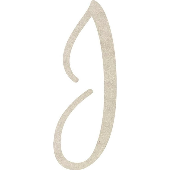 Wooden Letter Unfinished MDF J, Paintable 6'' Tall Small Wood Letter ...