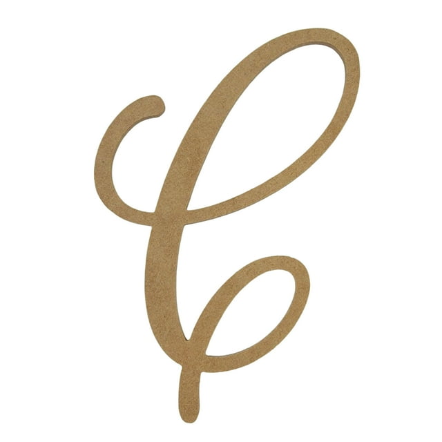 Wooden Letter Unfinished, Marcella Font, Craft Cutout - Walmart.com