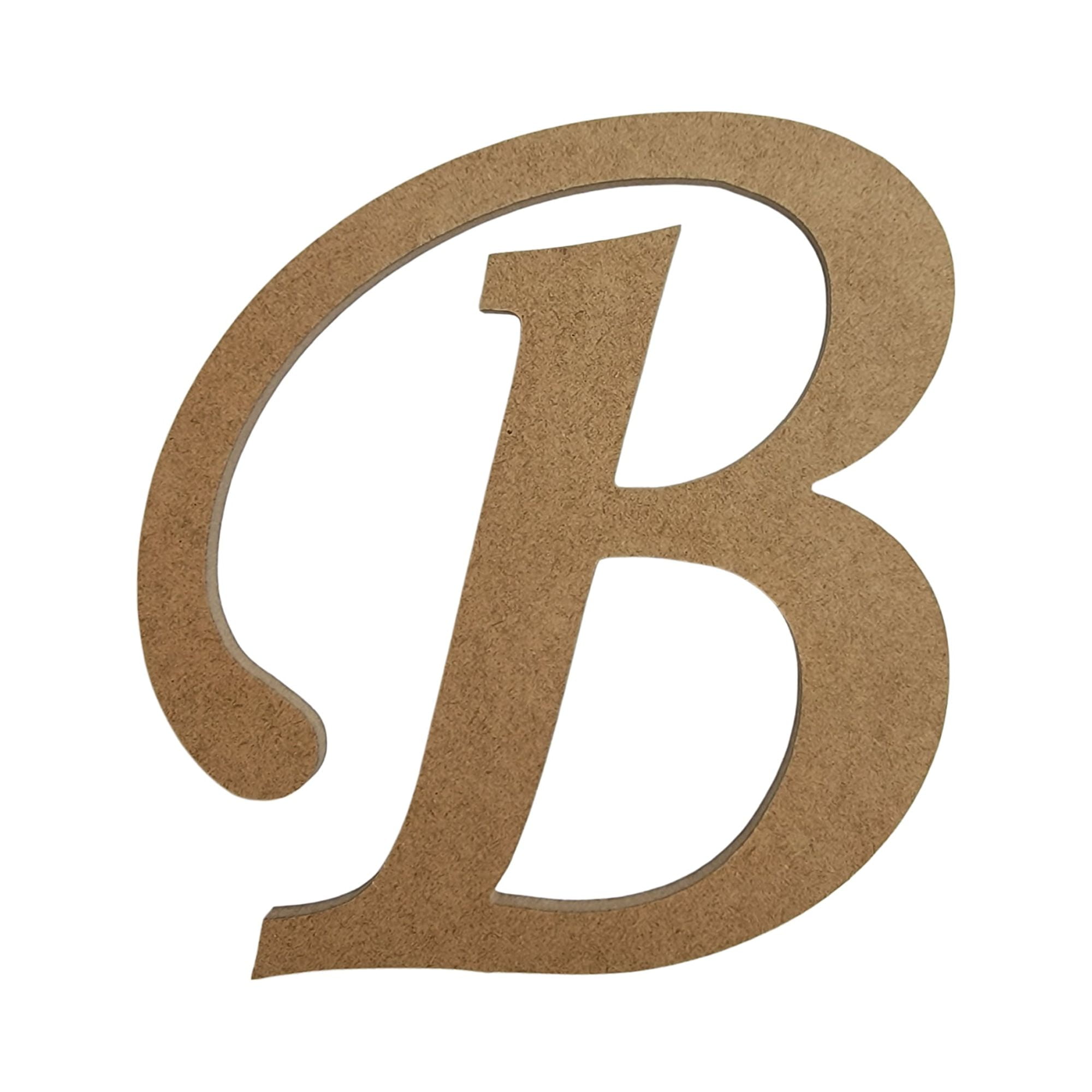 Wooden Letter Unfinished, Monotype Font, Craft Cutout - Walmart.com