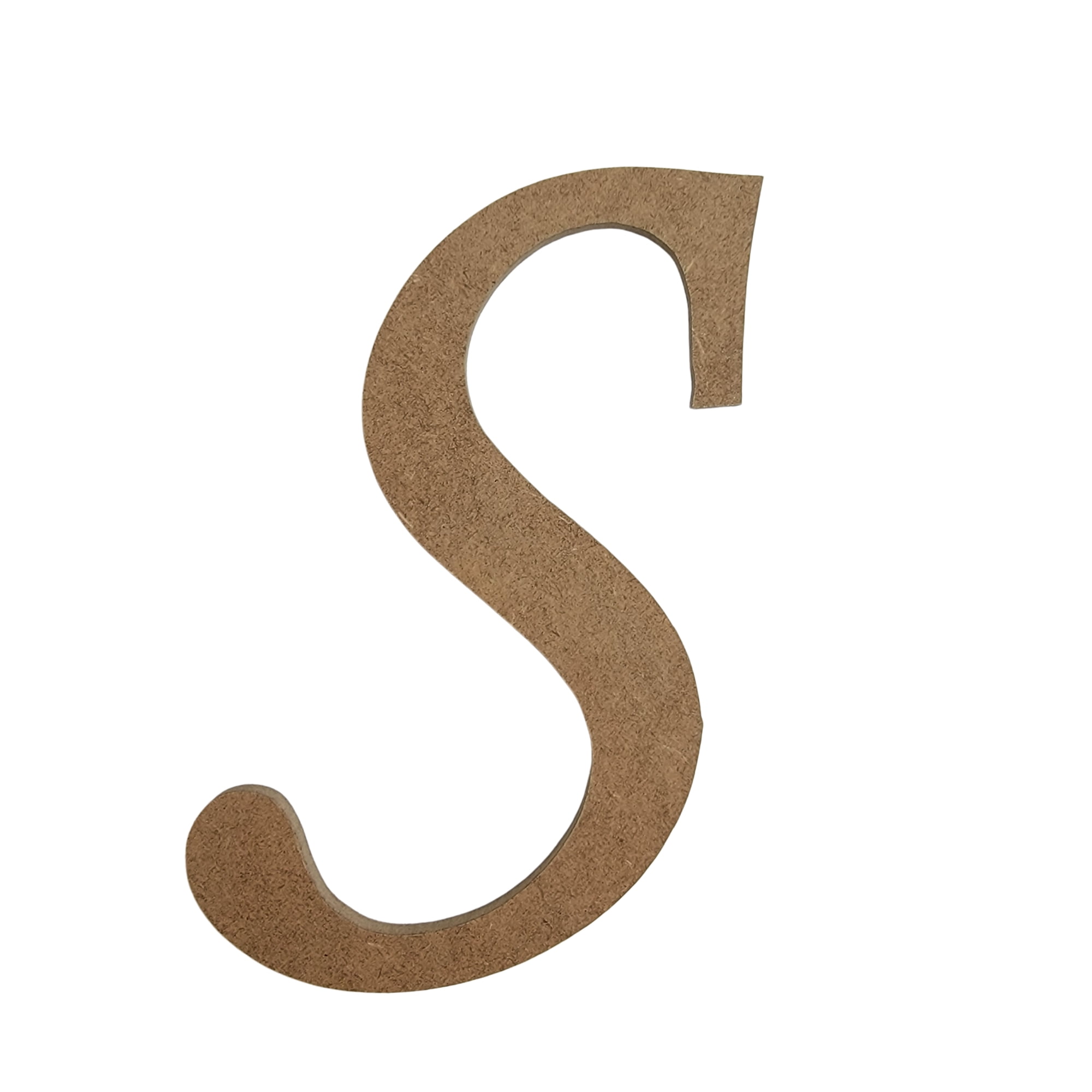 Wooden Letter Unfinished, Monotype Font, Craft Cutout - Walmart.com