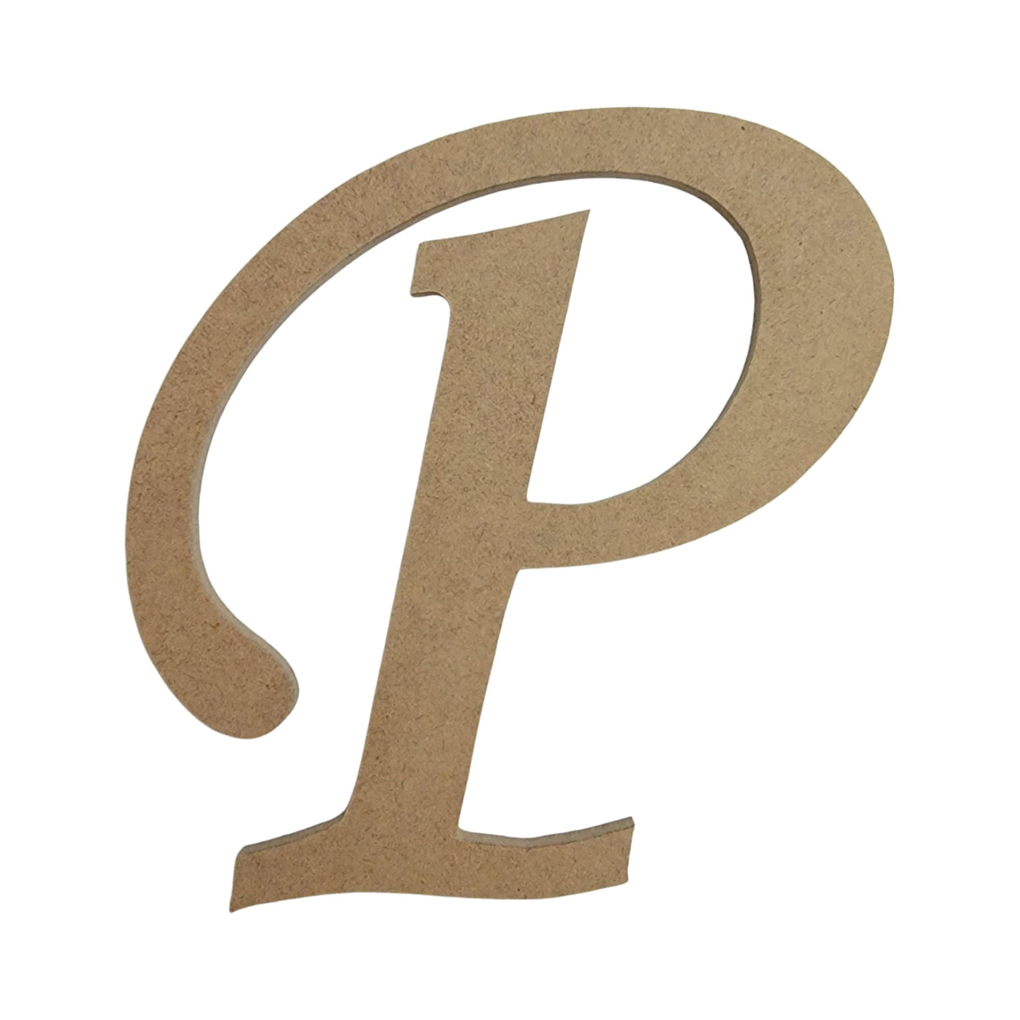 Wooden Letter Unfinished, Monotype Font, Craft Cutout - Walmart.com