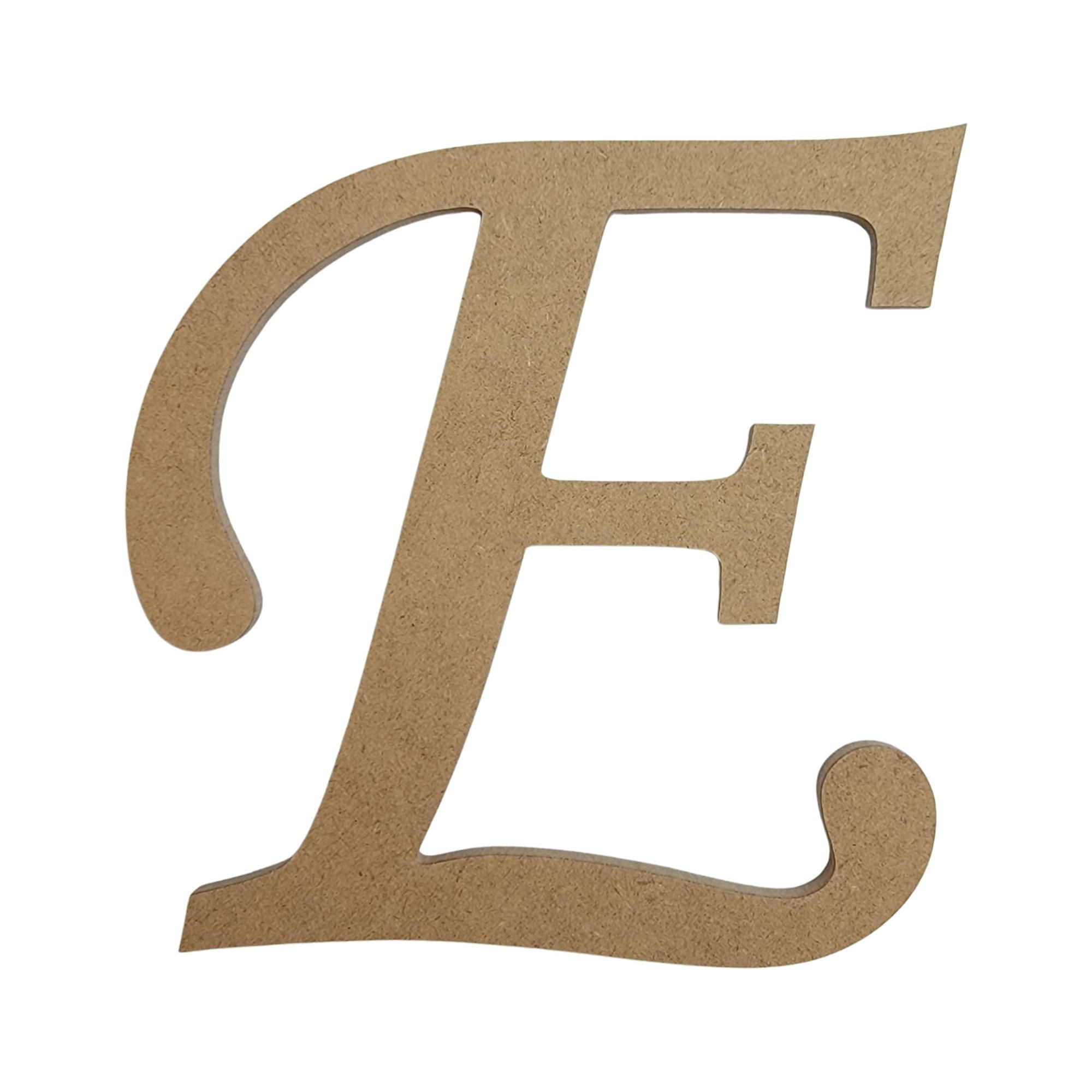 Wooden Letter Unfinished, Monotype Font, Craft Cutout - Walmart.com