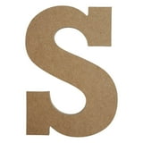 Wooden Letter Unfinished, Rockwell Font, Craft Cutout - Walmart.com