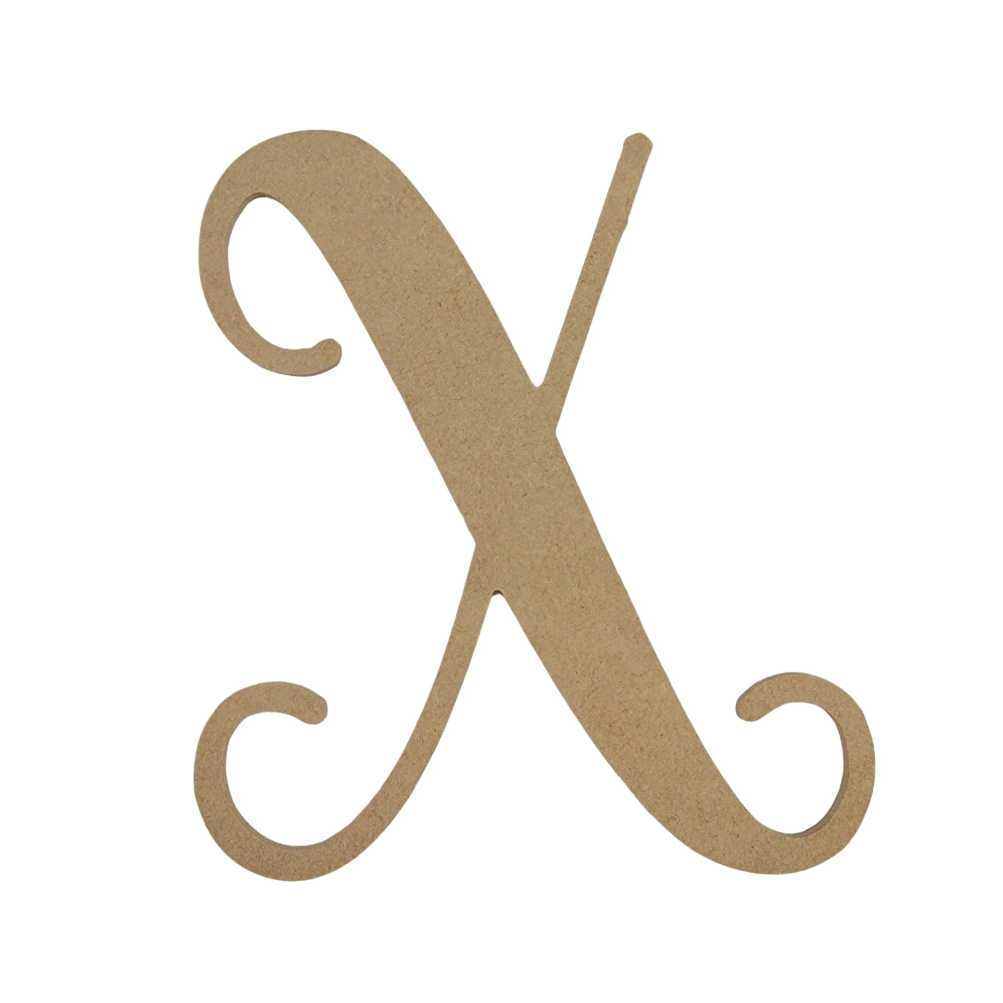 Wooden Letter Unfinished, Starfish Font, Craft Cutout - Walmart.com